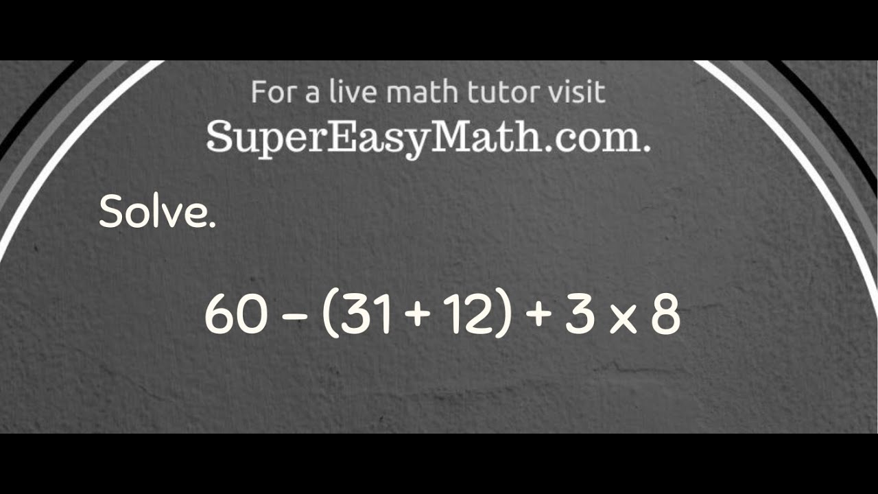 MPOTD - Order of Operations - YouTube