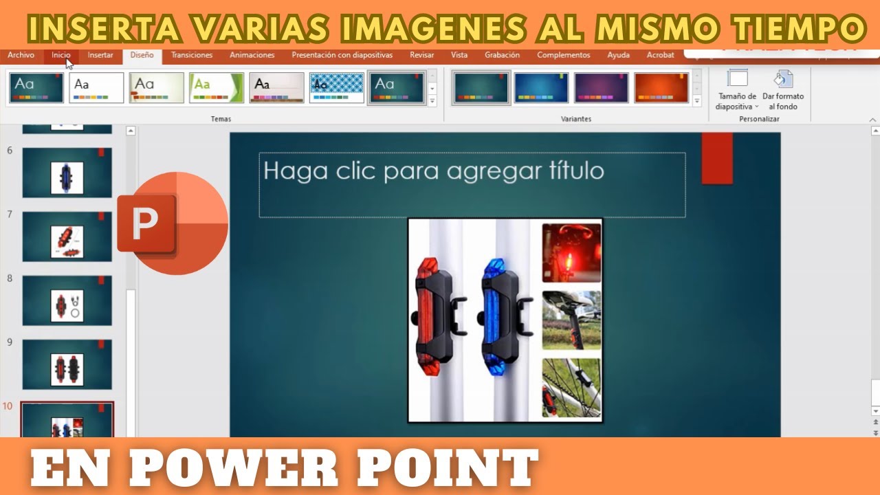 COMO INSERTAR IMAGENES EN POWER POINT AL MISMO TIEMPO - YouTube