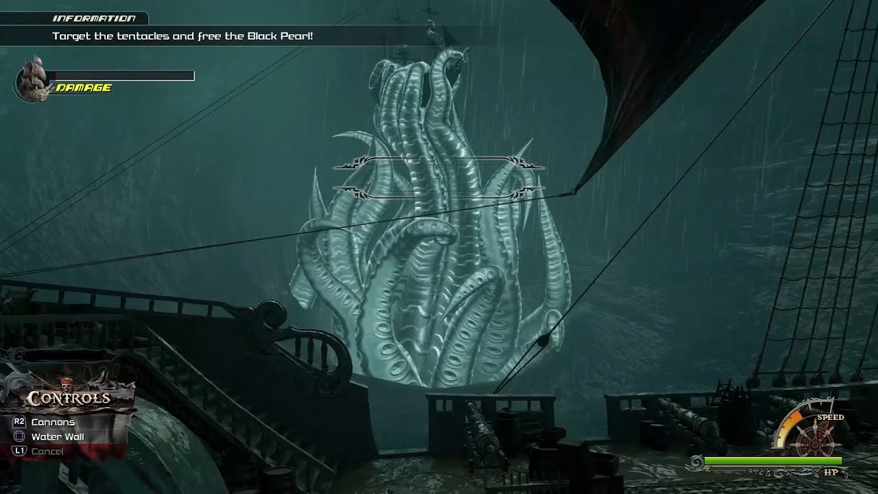 Kingdom Hearts III - Kraken Boss Fight 1080p - YouTube