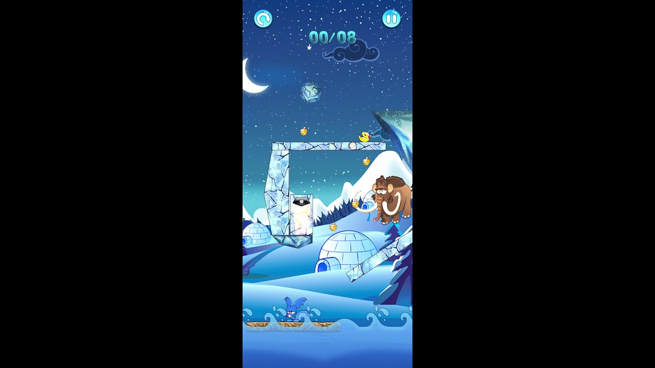 [ No WiFi ] Slice the Ice #Physics game! #Puzzle #Brains - YouTube