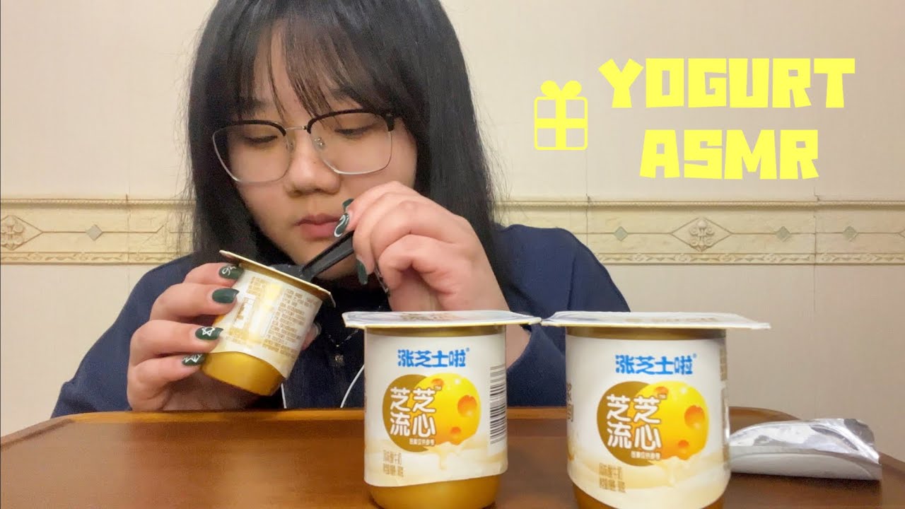 ASMR | Eating Yogurt 🍯 (NO TALKING) - YouTube