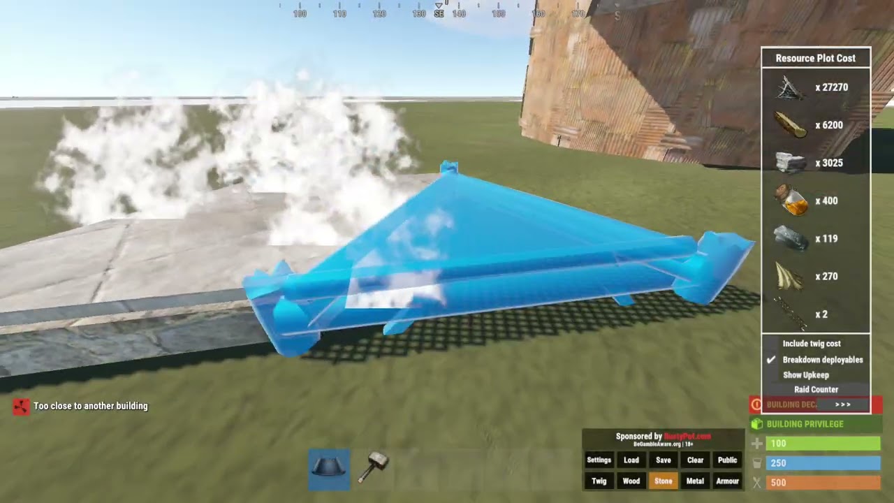 How to build the WARRIOR 3x1 trio Base Design RUST - YouTube