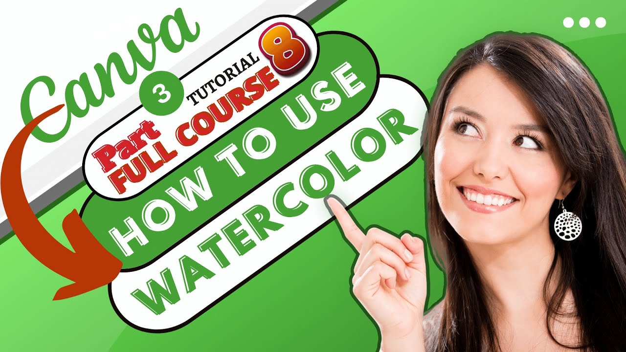 Watercolor Design in Canva for FREE/Easy Step by Step Tutorial/Part#3 (Last)Tutorial#8th by AVA ...