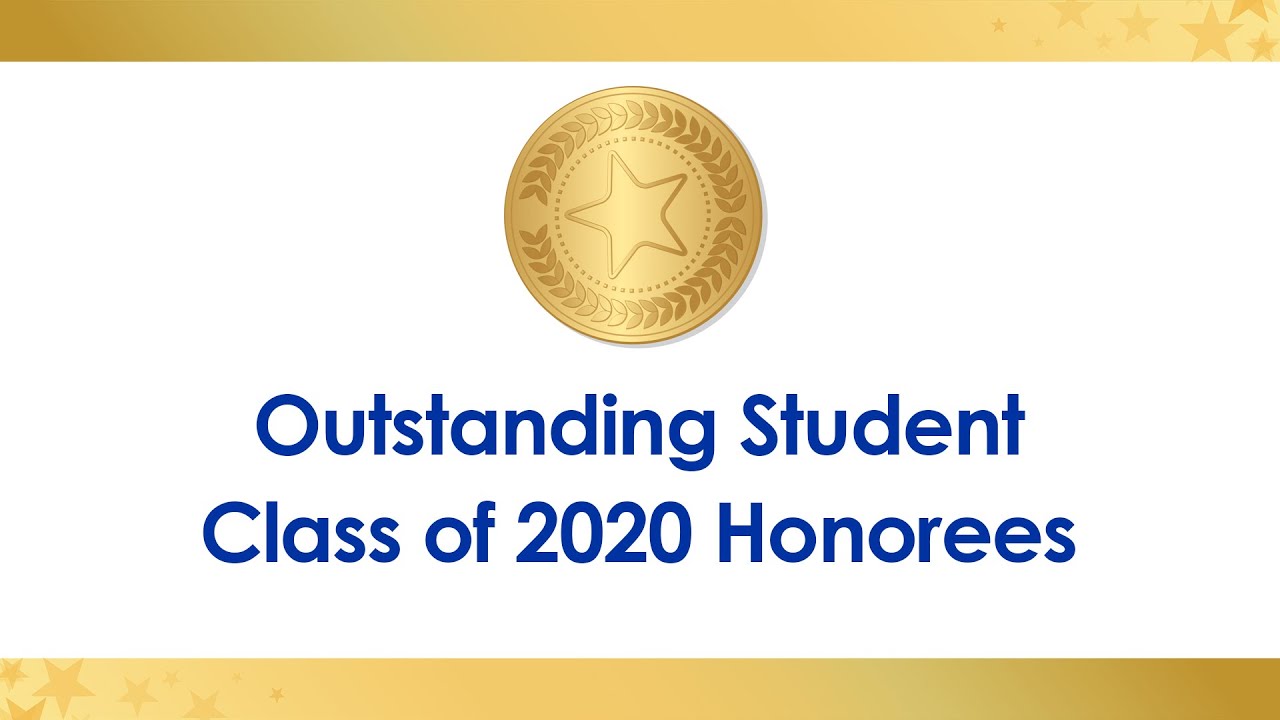 Outstanding Student Recognition Video - YouTube