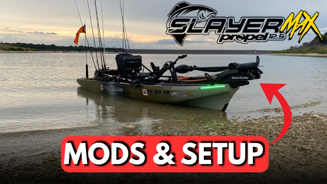 Slayer Propel Max 12.5 - Modifications and Kayak Setup - YouTube