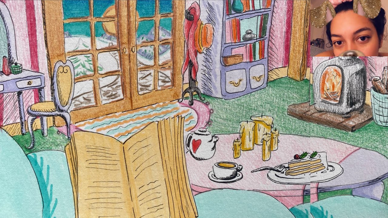 Cozy Corner | timelapse drawing! - YouTube