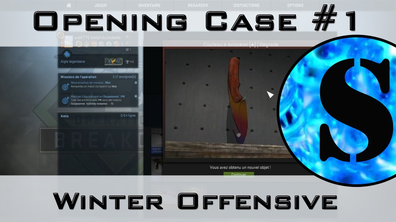 CS:GO Opening Case #1 - Winter Offensive - Drop Cut - YouTube