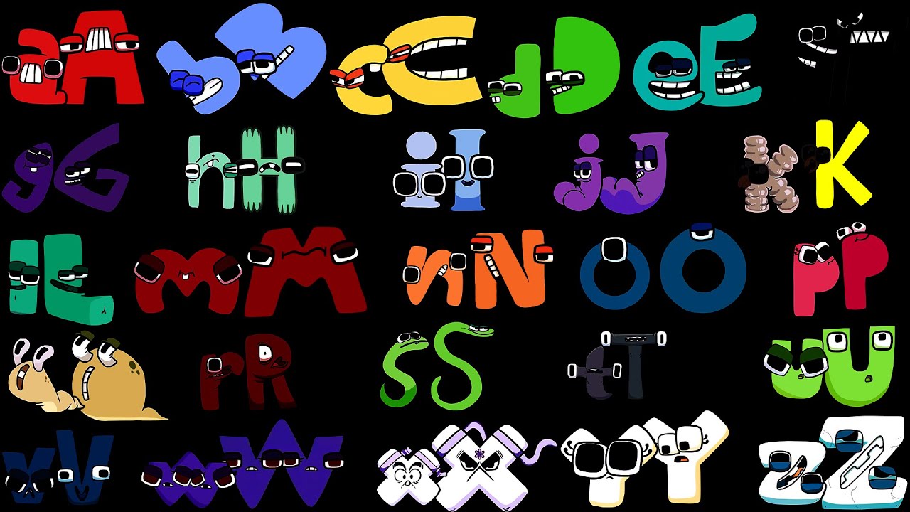 Alphabet Lore Snakes Transform Letters from F (A-Z) - YouTube