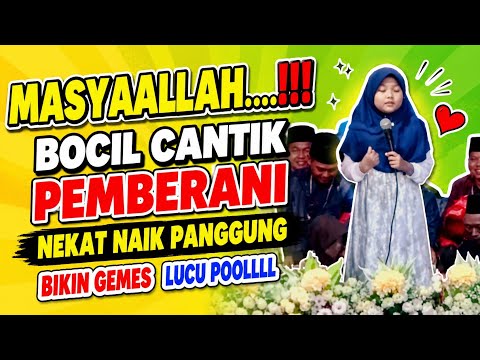 MASYAALLAH...!!! BOCIL CANTIK NANGIS DIPANGGUNG MALAH BIKIN GEMES, LUCU POOLL 
