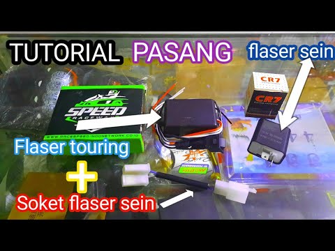 TUTORIAL PASANG FLASER TOURING DAN FLASER SEIN+SOKET FLASHER - YouTube
