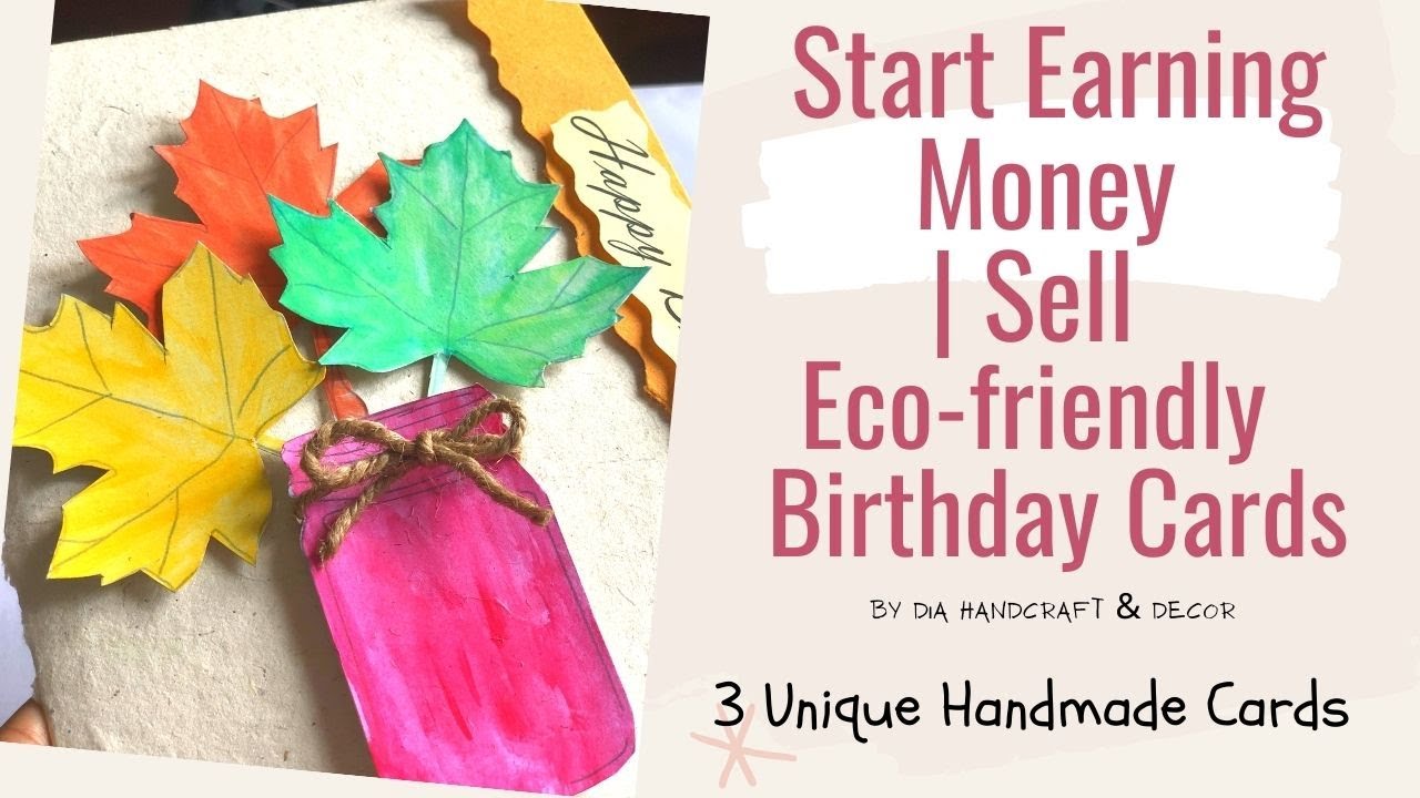 Start earning money | Sell Eco friendly Handmade Cards | Learn 3 ...