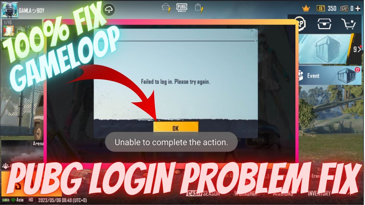 How To Fix Pubg Login Problems In Gameloop.Gameloop Pubg Login Problem ...