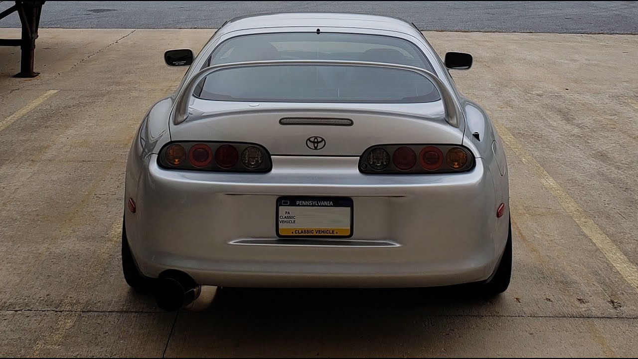 MK4 Toyota Supra rear tailamps install - YouTube