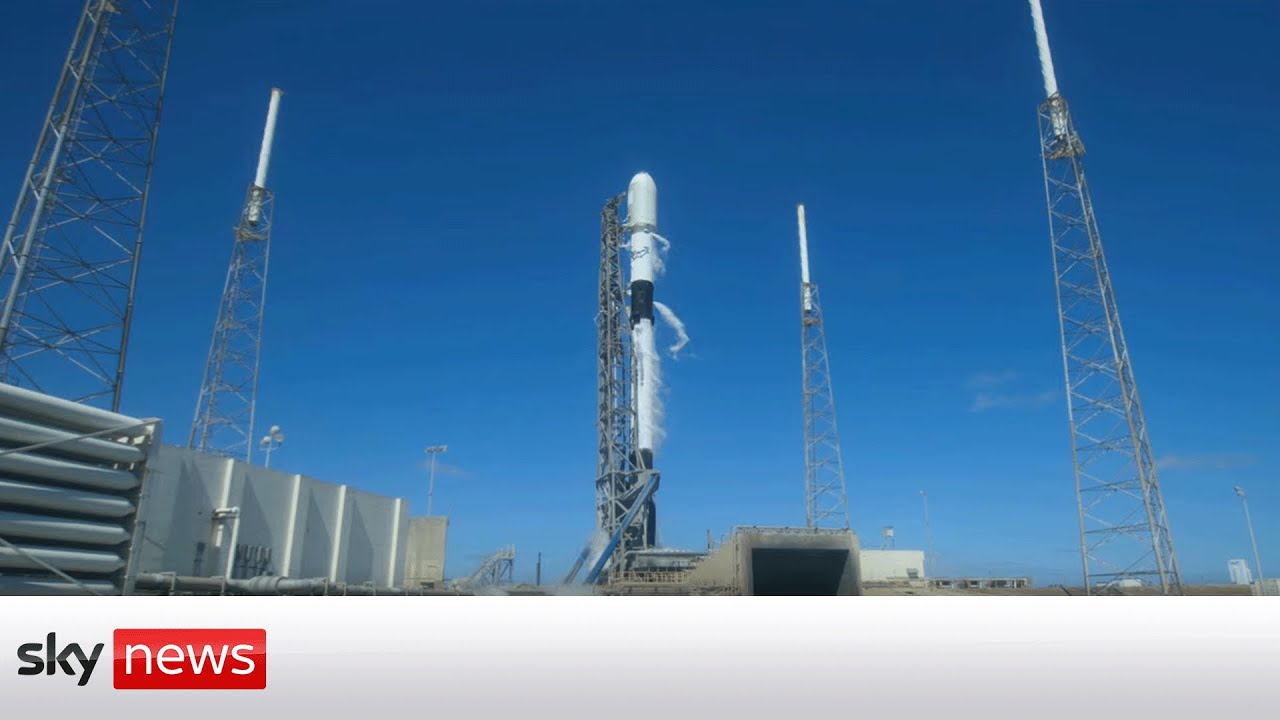 Falcon 9's launch of 56 Starlink satellites to low-Earth orbit - YouTube