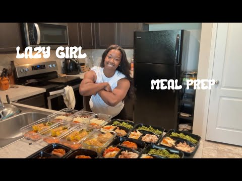 LAZY GIRL MEAL PREP (2 hour prep for 2 weeks) - YouTube