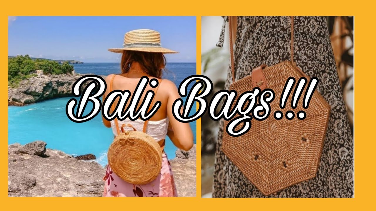 Rattan Bags from Bali Indonesia - YouTube