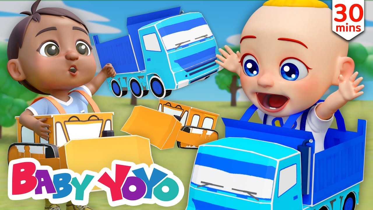 Paper Vehicle Toy | Color Song | Learn Color | more Nursery rhymes ...
