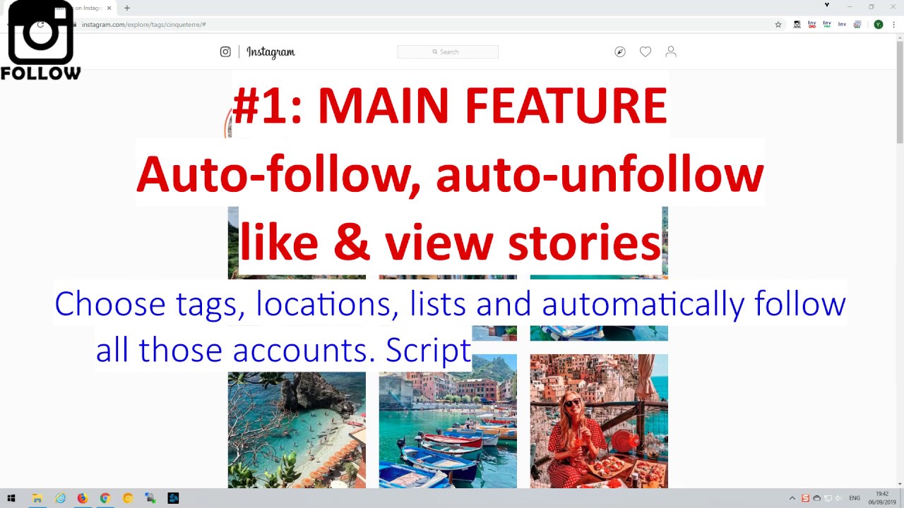 FREE SCRIPT FOR Instagram - YouTube