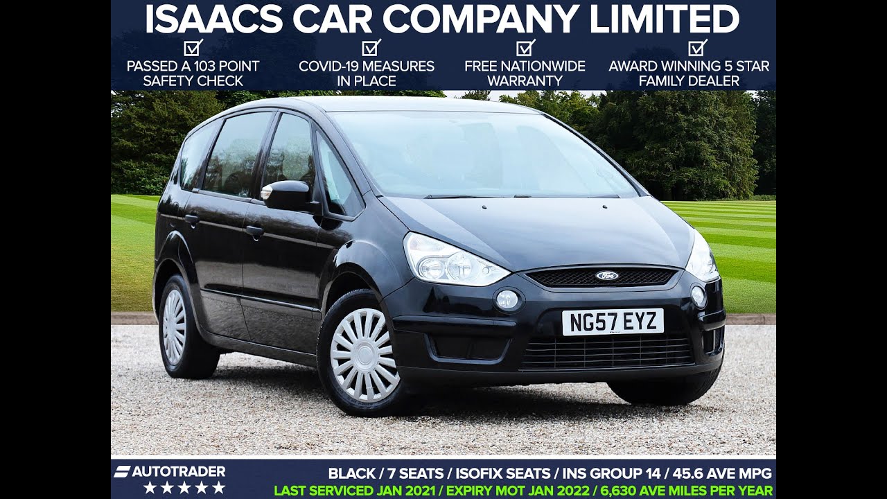2007 (57 PLATE) FORD S-MAX 1.8L LX TDCI 5SPD 5d 125 BHP FOR SALE ESSEX ...