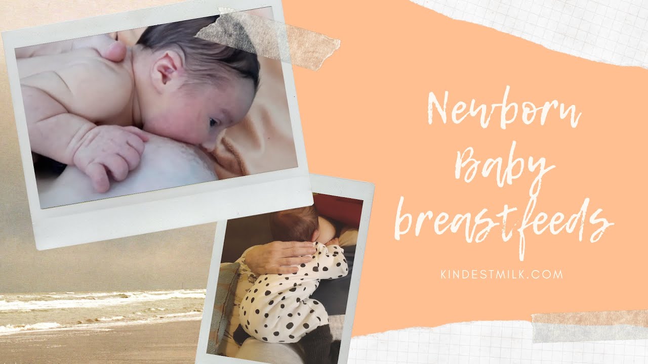 NEWBORN BABY BREASTFEEDS | Effective latch - YouTube