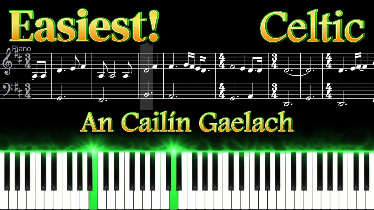 Irish Air - An Cailín Gaelach | Simple Piano Tutorial(Free Sheet Music ...
