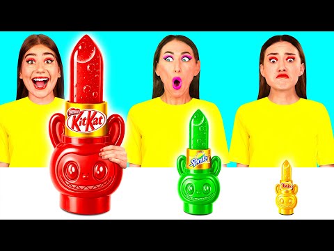 Küçük, Orta ve Büyük Tabak Meydan Okumasi | Mutfakta Komik Durumlar GoFun Challenge