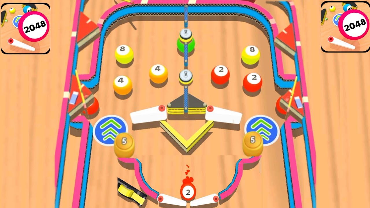 Pinball - smash arcade - bounce Merge 2048 gameplay Android, iOS All ...
