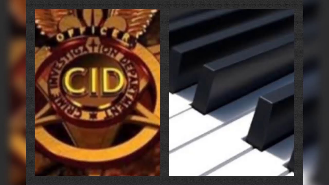 CID theme song on Piano With Slow Motion Tutorial - YouTube