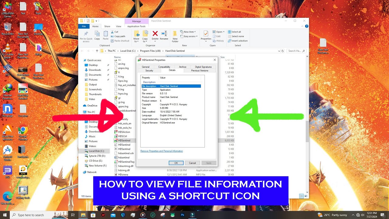 How to View File Information Using a Shortcut Icon In Windows 10&11 - YouTube