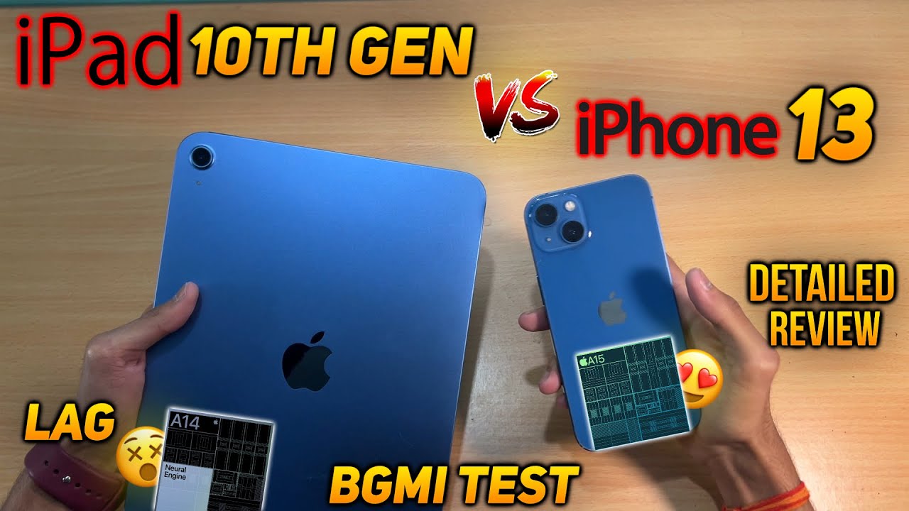 iPhone 13 vs iPad 10th Gen BGMI Test😍 | Detailed Review🔥 | iPad 10th ...