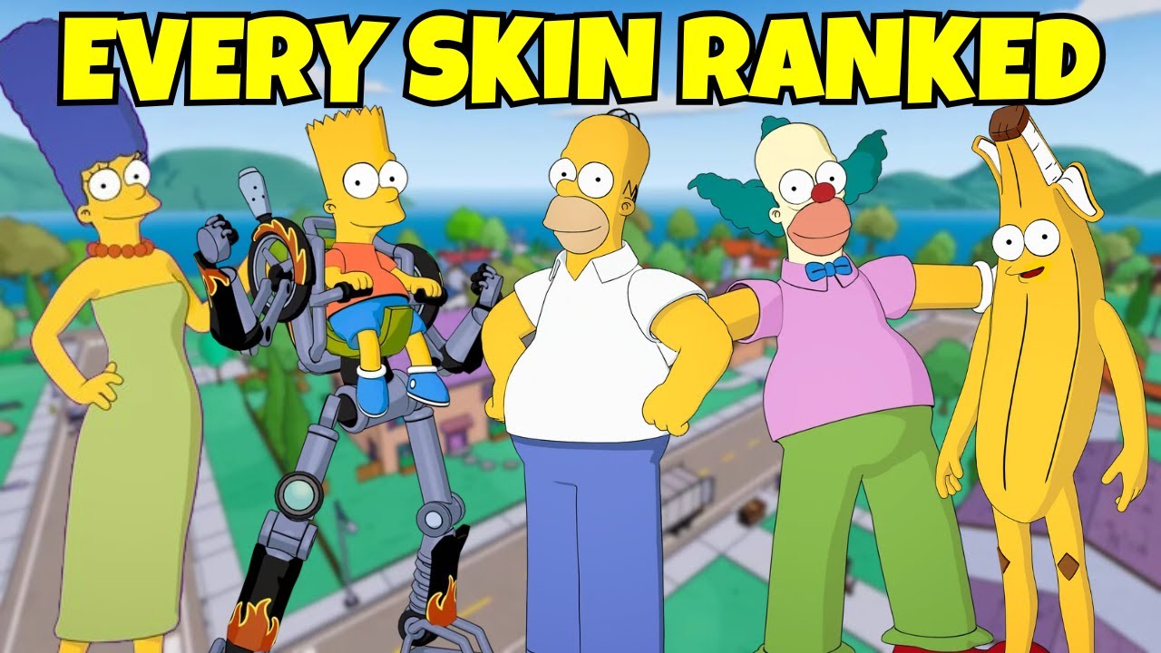 Ranking EVERY Simpsons Skin in Fortnite - YouTube