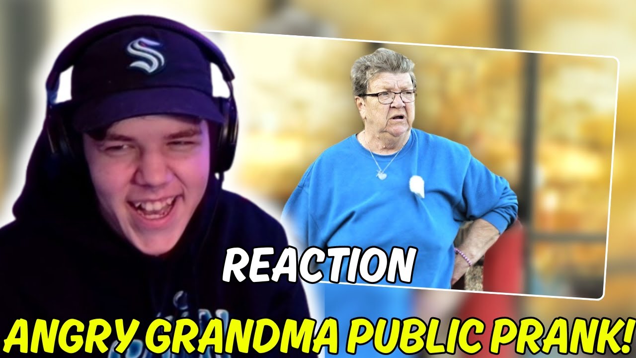 ANGRY GRANDMA PUBLIC PRANK (REACTION) - YouTube
