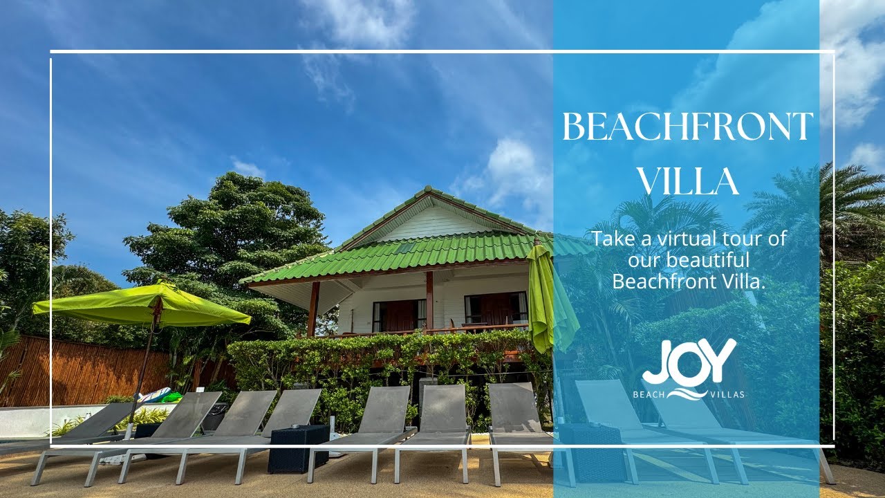 Joy Beach Villas Beachfront Villa - YouTube