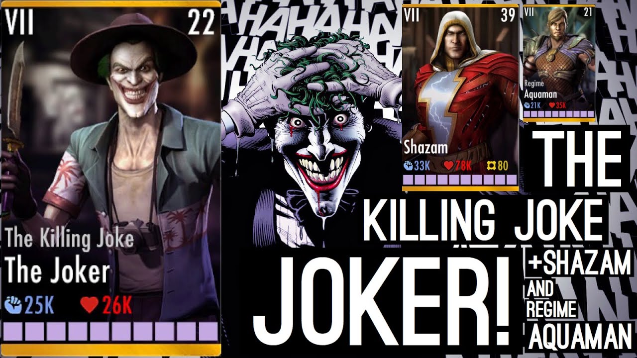 THE KILLING JOKE JOKER? + Shazam and Regime Aquaman - Injustice: Gods ...