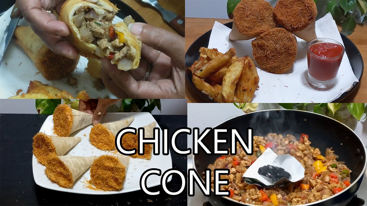 CHICKEN CONE !! রুটি দিয়ে কিভাবে চিকেন কোন তৈরি করা যায় !! - YouTube