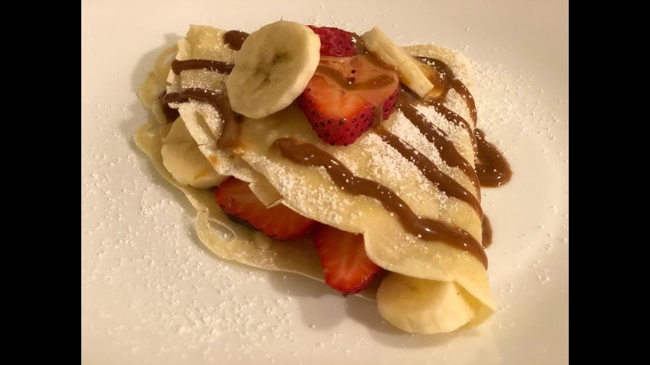 Crepes with Nutella, Bananna & Strawberries | Crepas con Nutella Fresas ...