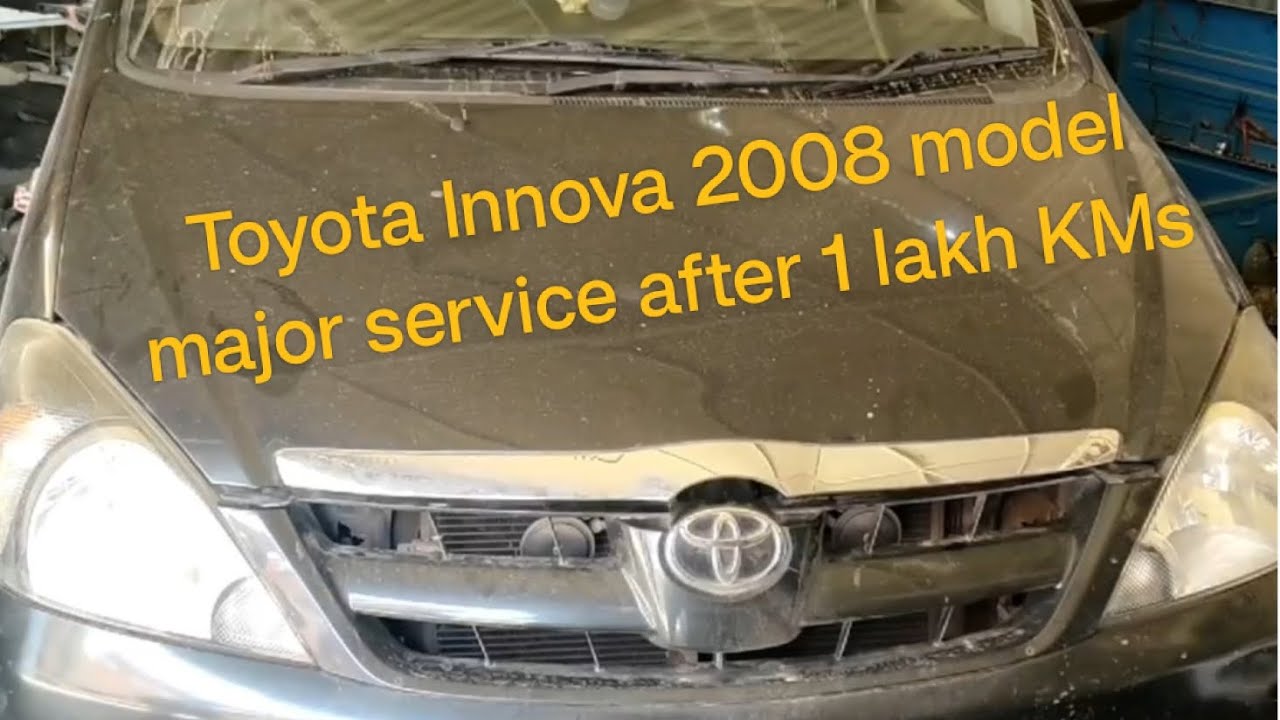 Toyota Innova Major Service After 1 Lakh KMs - YouTube