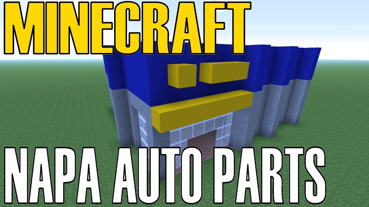 Minecraft | Tutorial | How To Build Napa Auto Parts - YouTube