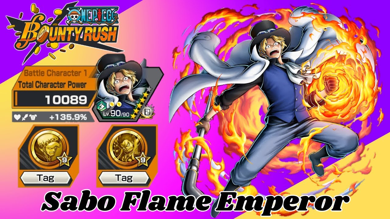 5⭐ Sabo Flame Emperor 🔥 focus on the flag Gameplay | One Piece Bounty ...