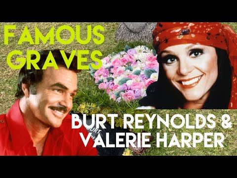 Famous Graves : Burt Reynolds New Headstone Plus Valerie Harper & The Cats of Hollywood Forever