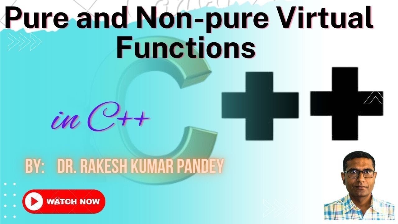 Pure and Non-pure Virtual Functions in C++ - YouTube