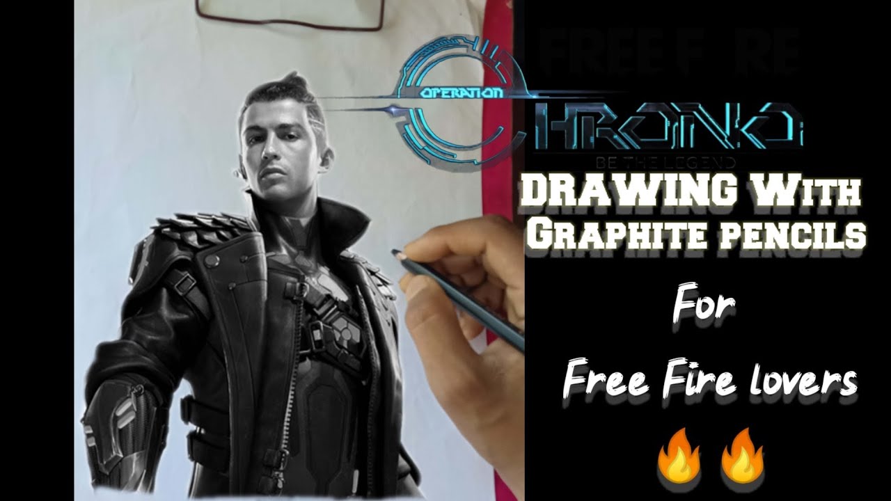 Drawing CHRONO CHARACTER (Free Fire)Ronaldo🔥🔥 - YouTube