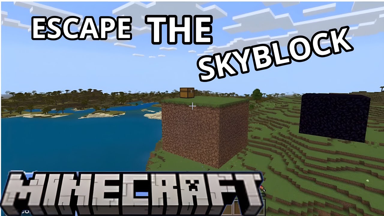 I ESCAPE MY SKYBLOCK WORLD IN MINECRAFT - YouTube