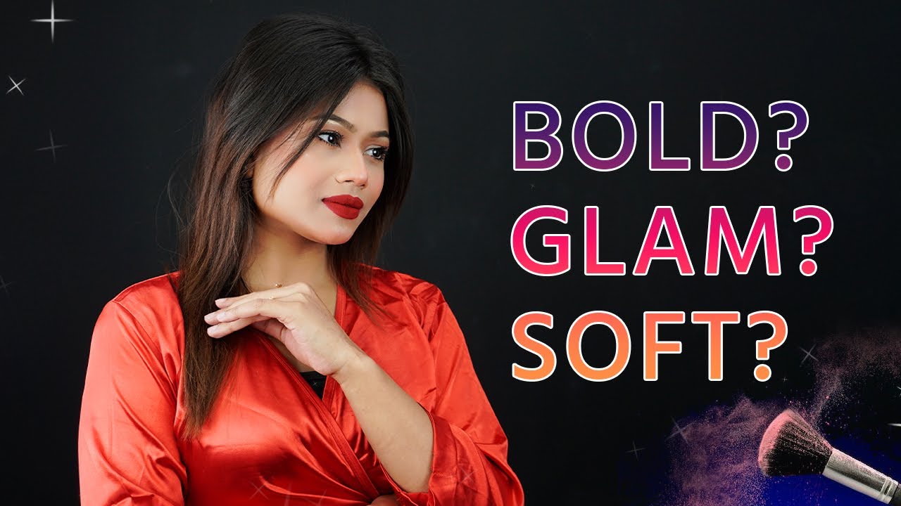 Give a name to this makeup look | Is it Bold, Glam or Soft? - YouTube