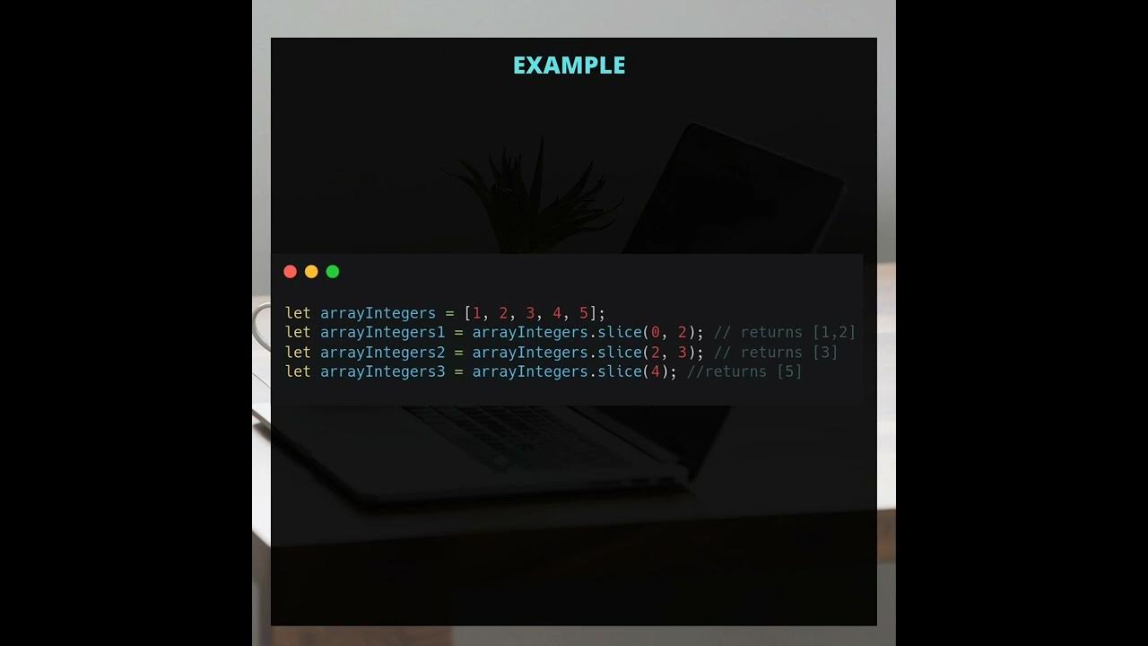 How Slice Works In Javascript Slice Method Youtube
