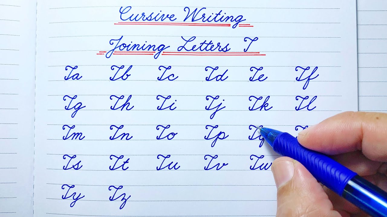 Cursive writing a to z | Cursive handwriting practice abcd | abc ...