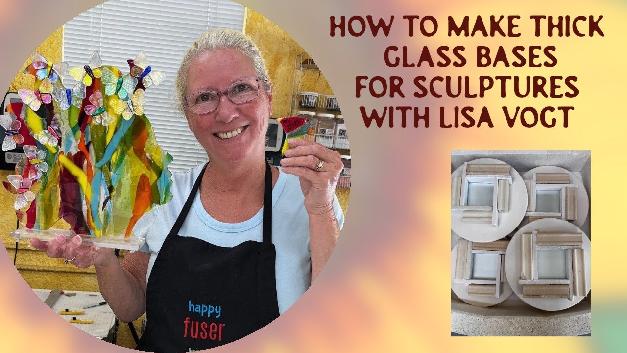 How to Make Thick Glass Bases for Sculptures with Lisa Vogt - YouTube