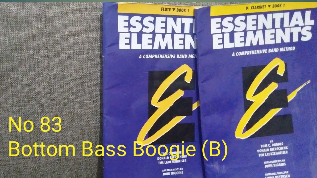 Essensial Element flute clarinet book 1 no 83: Bottom Bass Boogie - YouTube