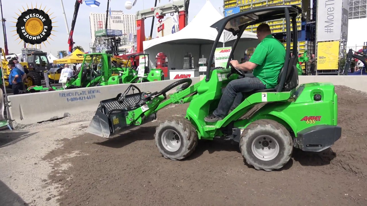 Avant 635 loader demonstation Conexpo 2017 - YouTube