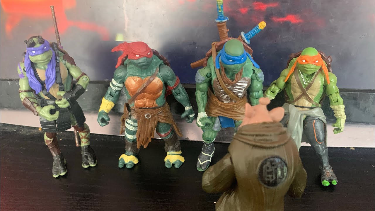 TMNT Stop Motion - The Turtles Fill Splinter In (Movie Scene) - YouTube